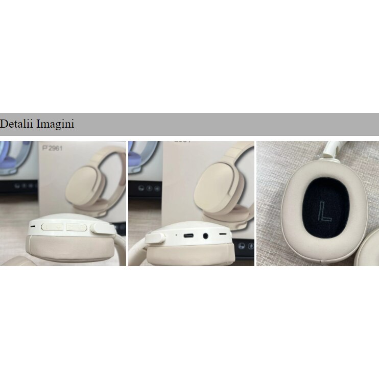 Casti Wireless Over-Ear, Bluetooth, Sunet Stereo, Pliabile, Autonomie ...
