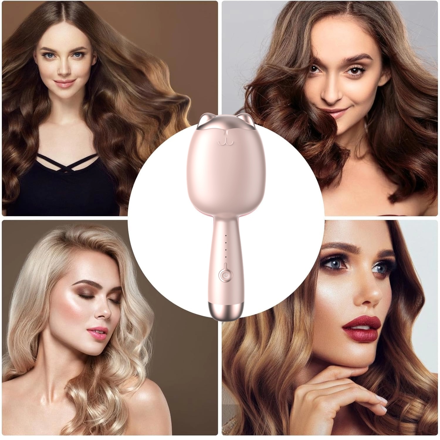 Ondulator automat, invelis turmalina ceramica, protectie avansata, potrivit pentru orice lungime ...