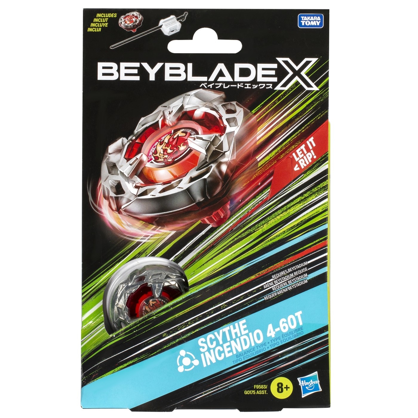 Jucarie Beyblade X - Scythe Incendio, cu lansator - eMAG.ro