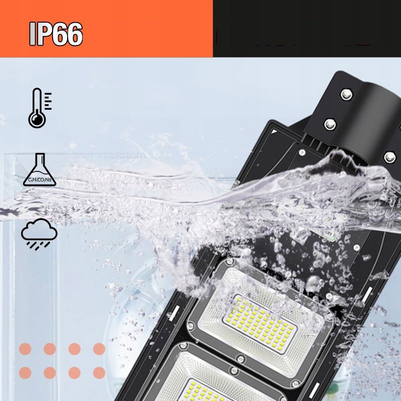 Lampa solara LED stradala puternica autonoma 1200W, IP 66, VÖGLER™ ES ...