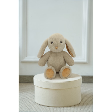 Jucarie de plus LeeLaa, iepure de plus moale, 40 cm, bej - eMAG.ro