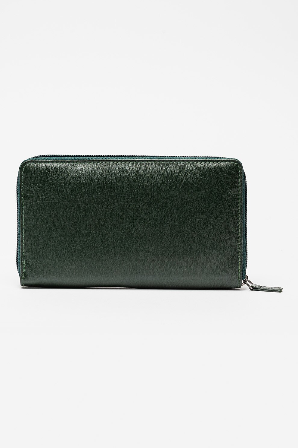 Pierre Cardin, Portofel de piele cu logo in relief, Verde inchis - eMAG.ro