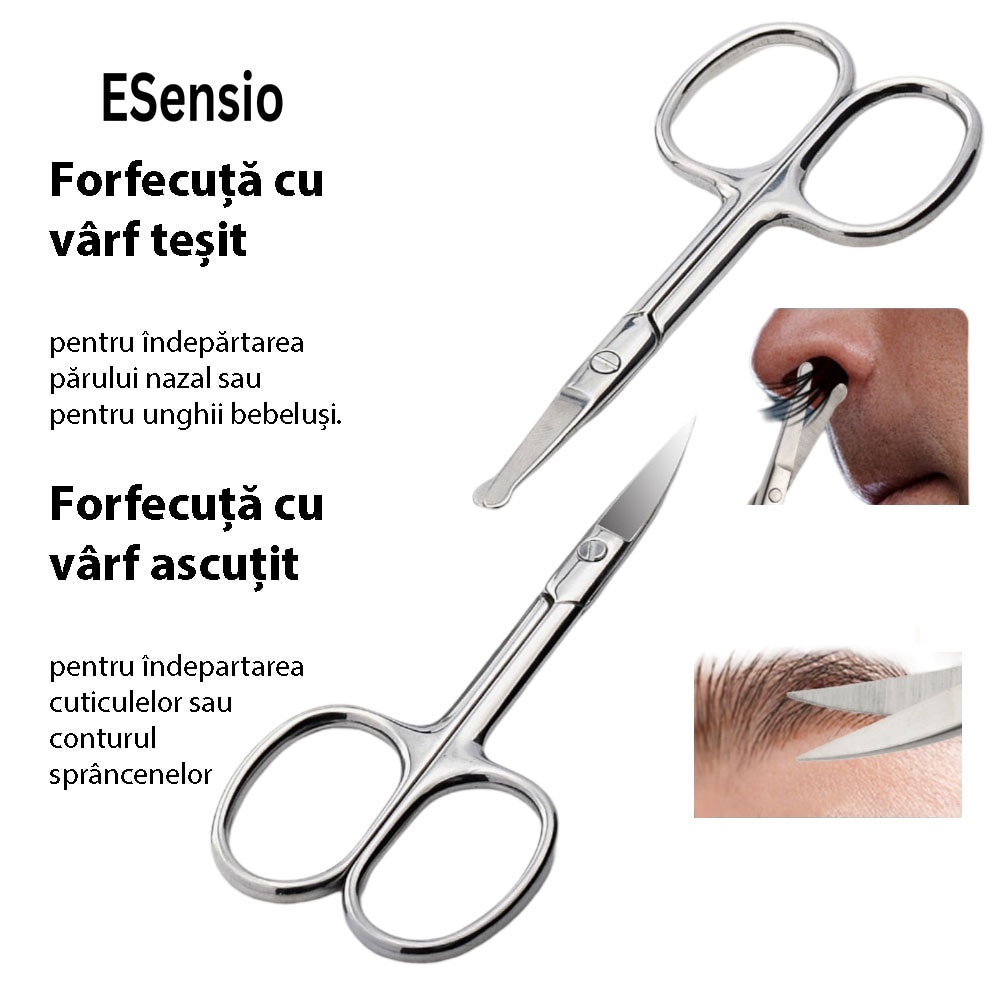ESensio® 13 részes manikűr és pedikűr készlet, nagy/kis íves ...