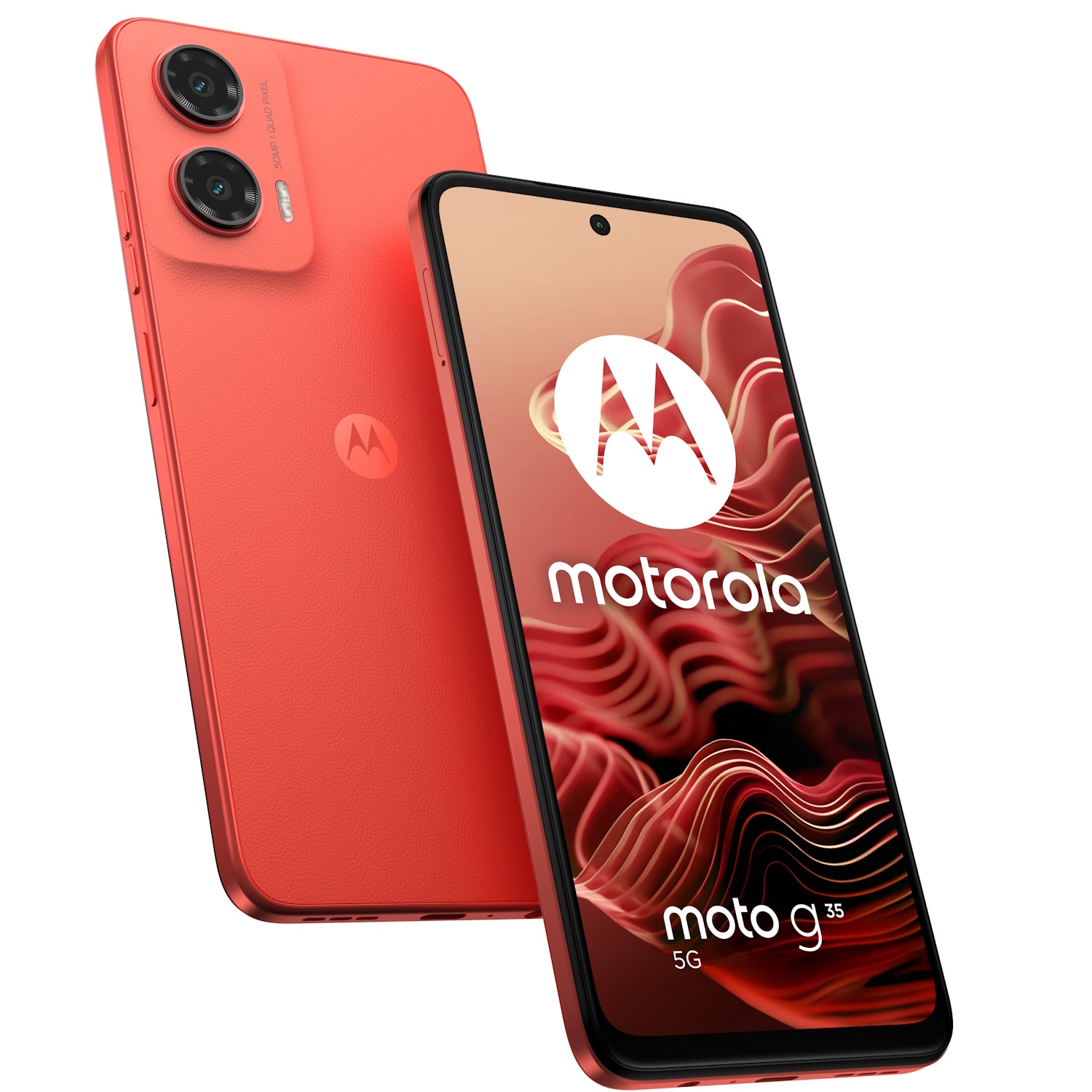 Telefon Motorola Moto g35, Dual SIM, 128GB, 8GB RAM, 5G, Guava Red ...