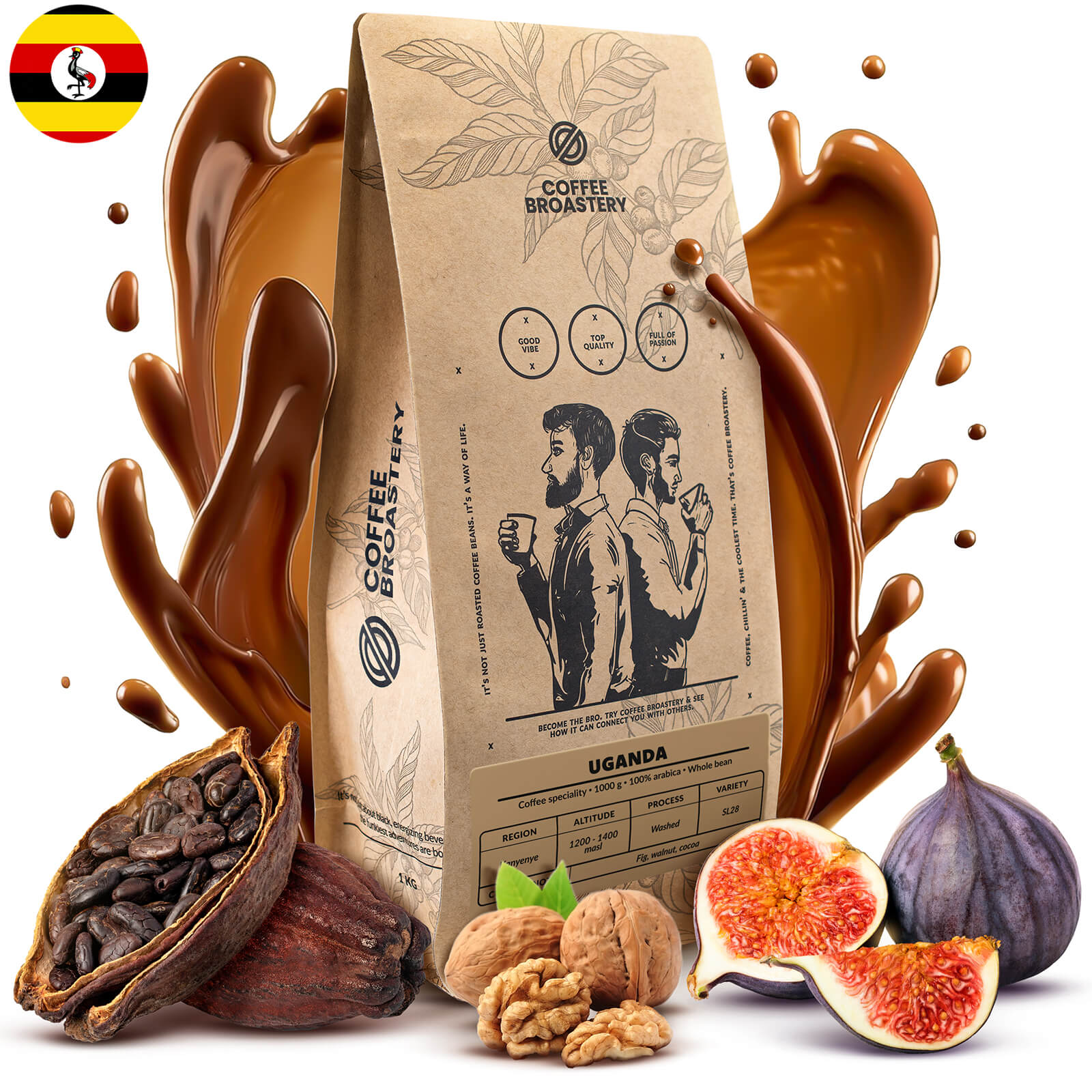 Cafea Boabe de Specialitate Coffee Broastery, Uganda Kanyenye, Proaspat ...
