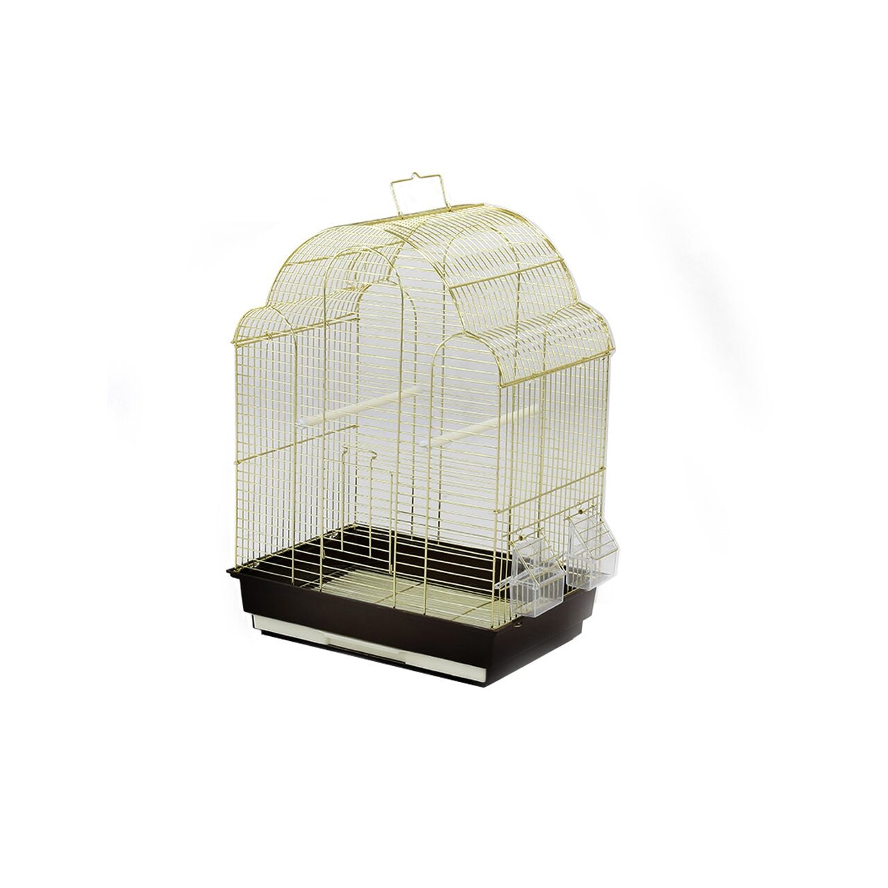 Colivie pentru pasari, Biotur, gratii metalice, auriu, 42x30x58 cm ...