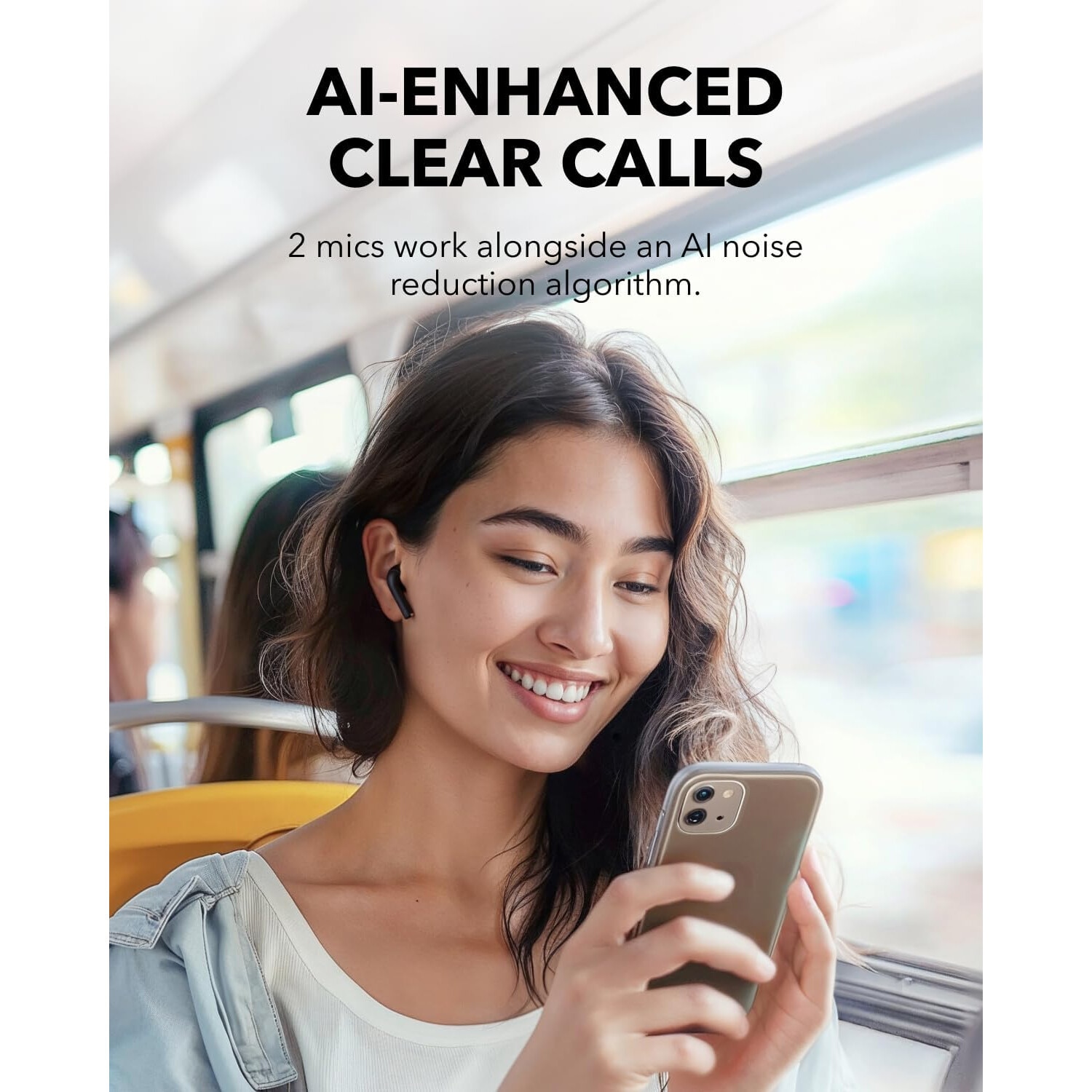 Casti wireless Semi-in-Ear Anker Soundcore K20i, Autonomie 36 ore, IPX5 ...