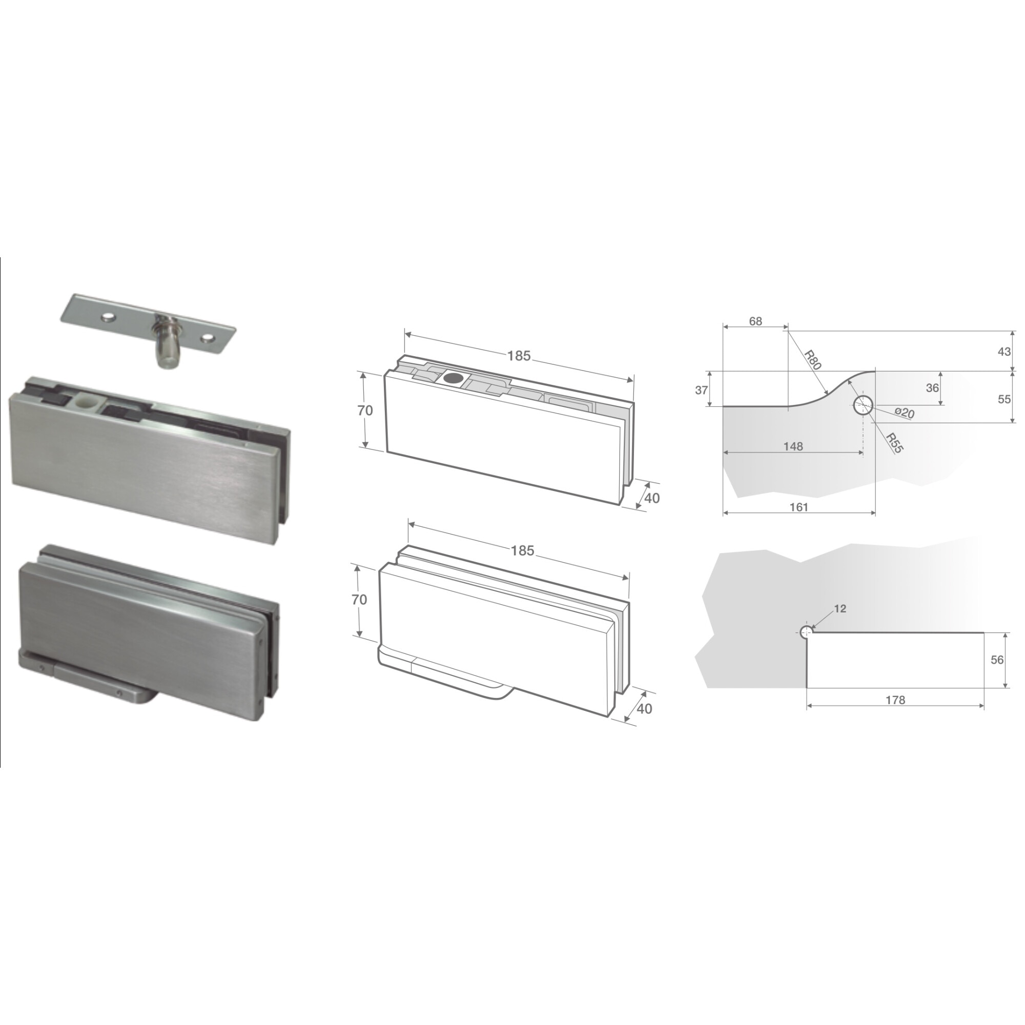 KIT Balama hidraulica sticla inox periat - eMAG.ro