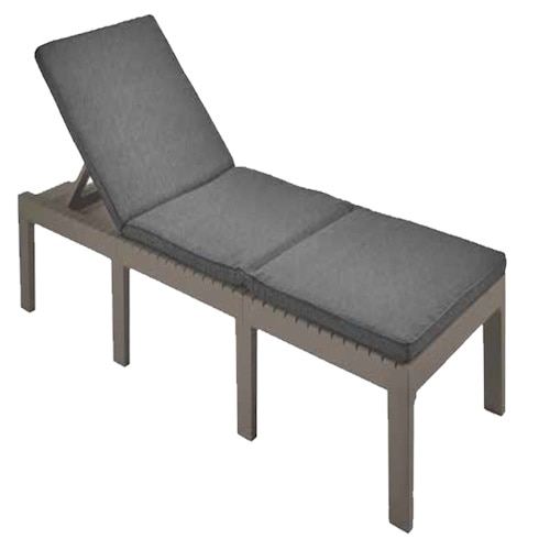 Sezlong gradina / terasa Progarden, Haiti, cu perna, 65 x 195 x 78 cm ...