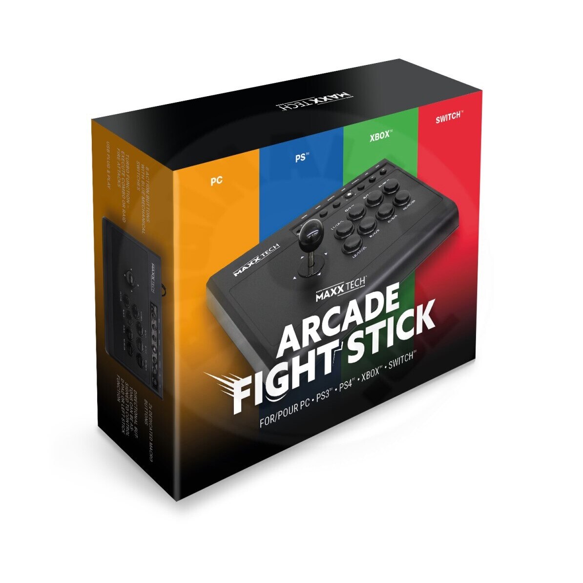 Controler Joystick Maxx Tech Multiplatform Arcade Fight Stick ...