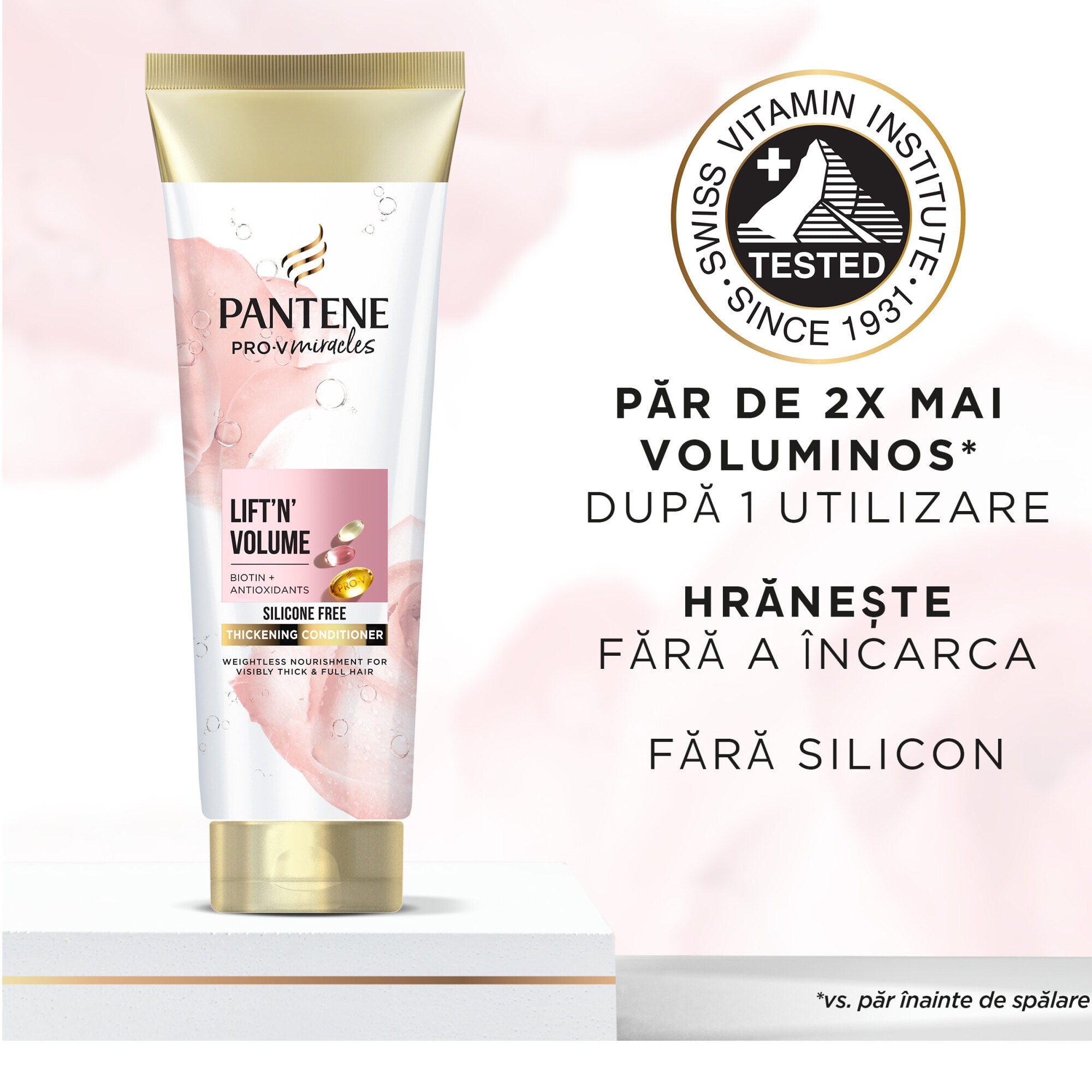 Balsam de par Pantene Pro-V Miracles Lift'N'Volume cu Biotina, fara ...