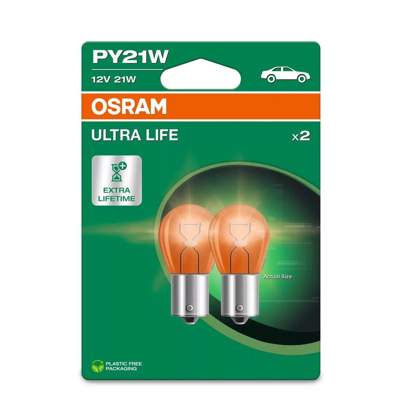 Bec Osram Ultra Life PY21W 12V 21W BAU15s - eMAG.ro