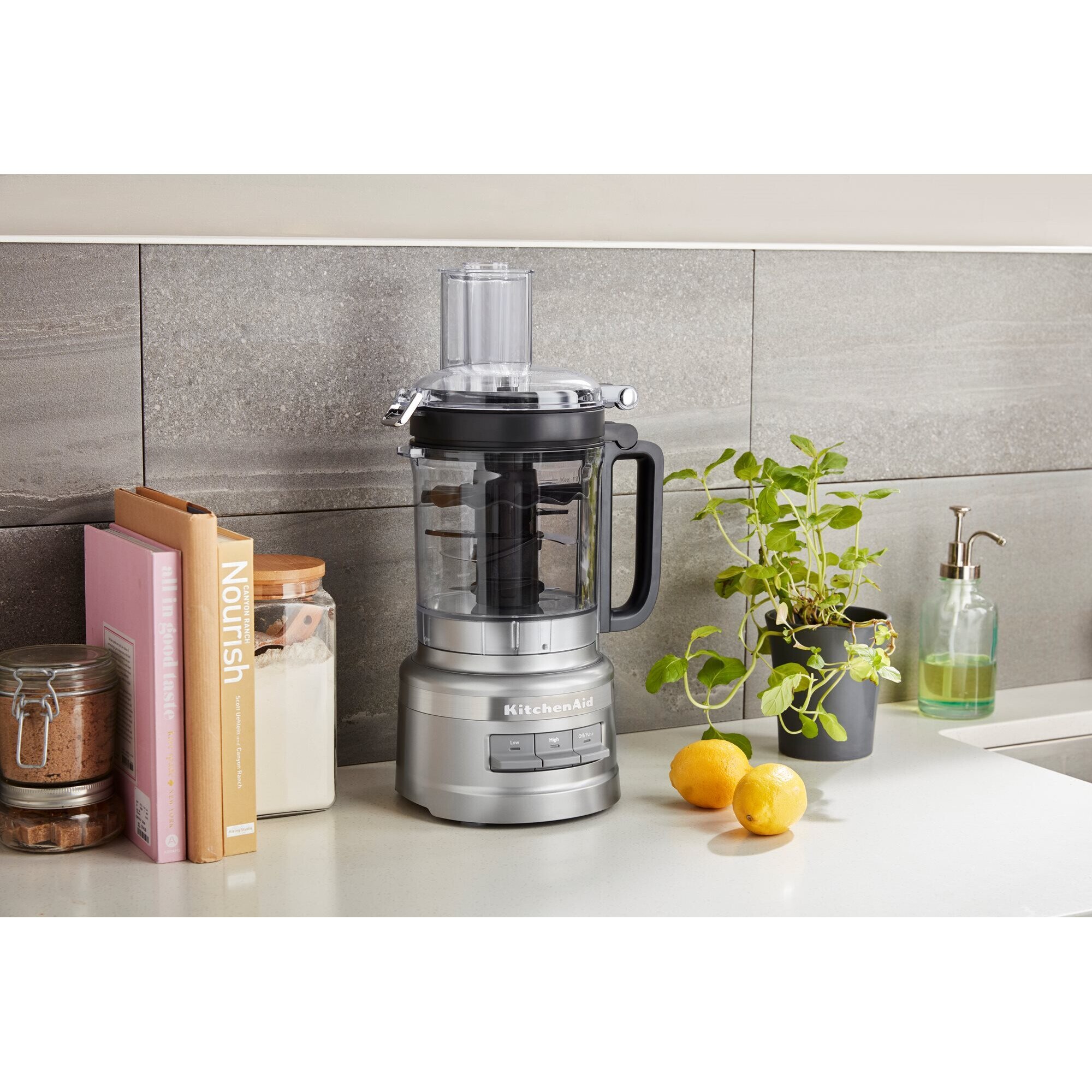 Robot de bucatarie 2,1L, 250W, Contour Silver - KitchenAid - eMAG.ro