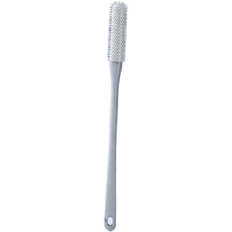 Perie de baie, 30cm, gri, silicon, perii moi - eMAG.ro