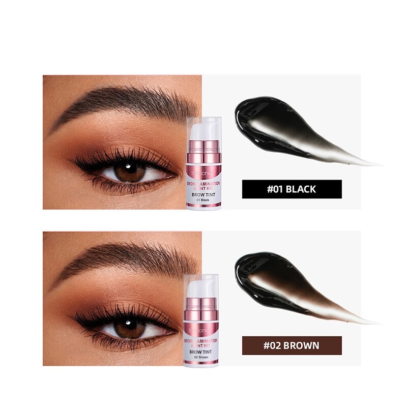 Kit de laminare sprancene Ibcccndc, 3 produse, 2 nuante, 160g - eMAG.ro