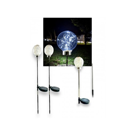 Set 2 lampi solare de gradina, GGV, IP65, 40x7cm - eMAG.ro