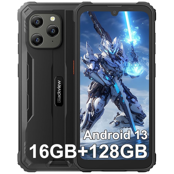 Telefon mobil Blackview BV5300 Plus, 4G, Rezistent la praf/anti-picatura/impermeabil, 16GB Ram ...