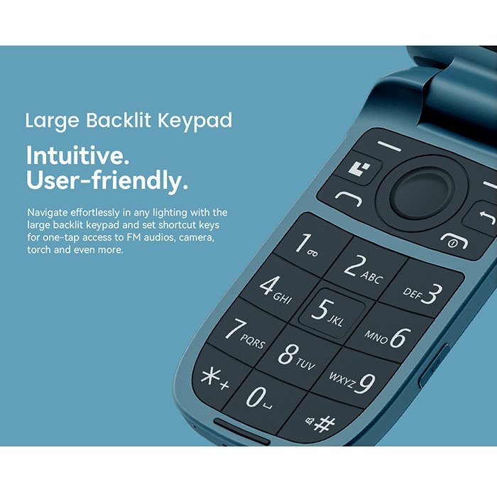 Telefon mobil Blackview N2000 Flip, Negru, Ecran 2.8-inch, 1500 mAh ...