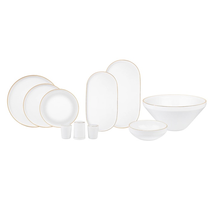 Set Vesela pentru 12 persoane Karaca Streamline New Saturn, 59 piese ...