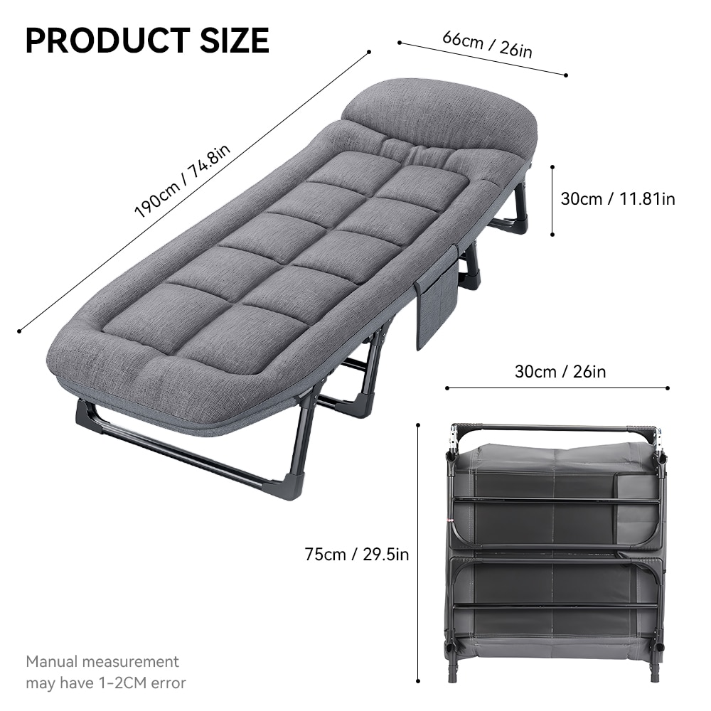 Pat pliabil de camping, TopGearWorld®, Panza Oxford, Pliabil, Inclusiv ...