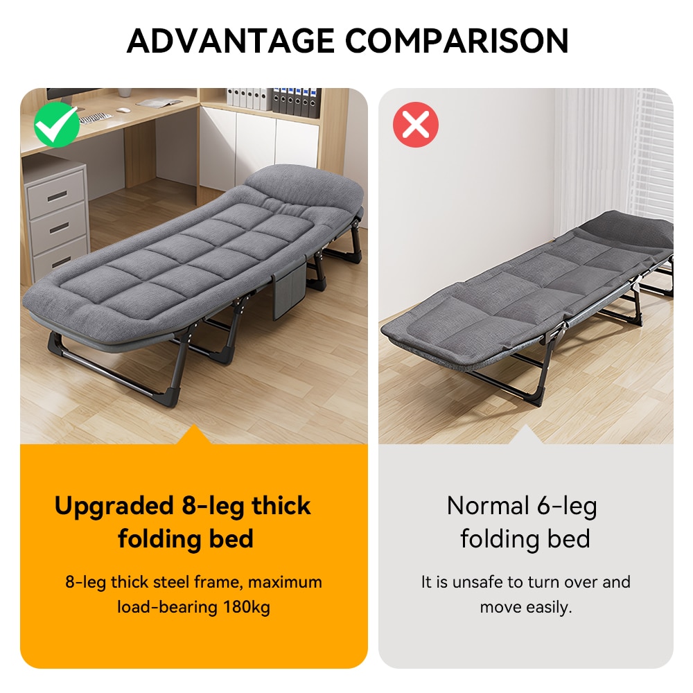 Pat pliabil de camping, TopGearWorld®, Panza Oxford, Pliabil, Inclusiv ...