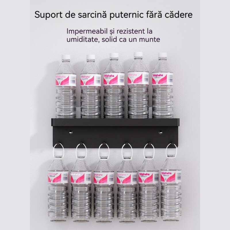 AjieQaQ Organizator Perete Premium 6-in-1 - Suport Chei Inox & Tray ...