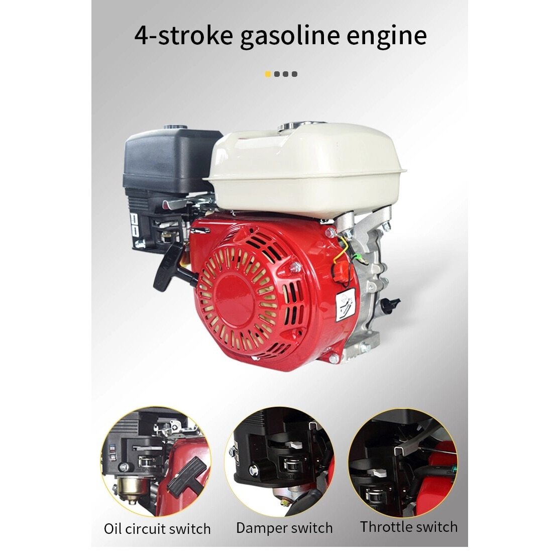 Motor motosapa - motocultor, 7.5 CP, (170F), 4 timpi, ax cilindric pana ...