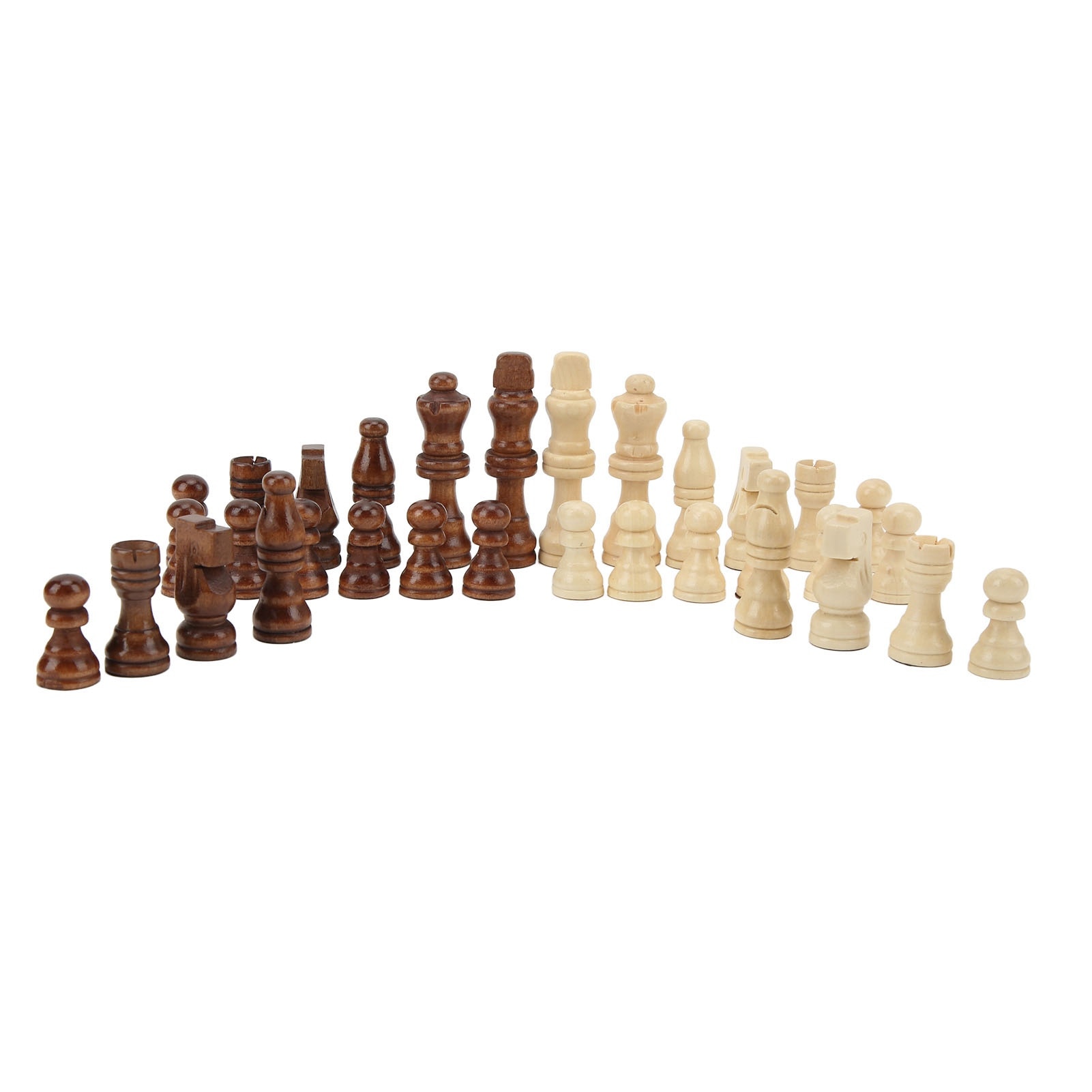Set 32 Piese de Sah, Plastic, Alb/Maro - eMAG.ro