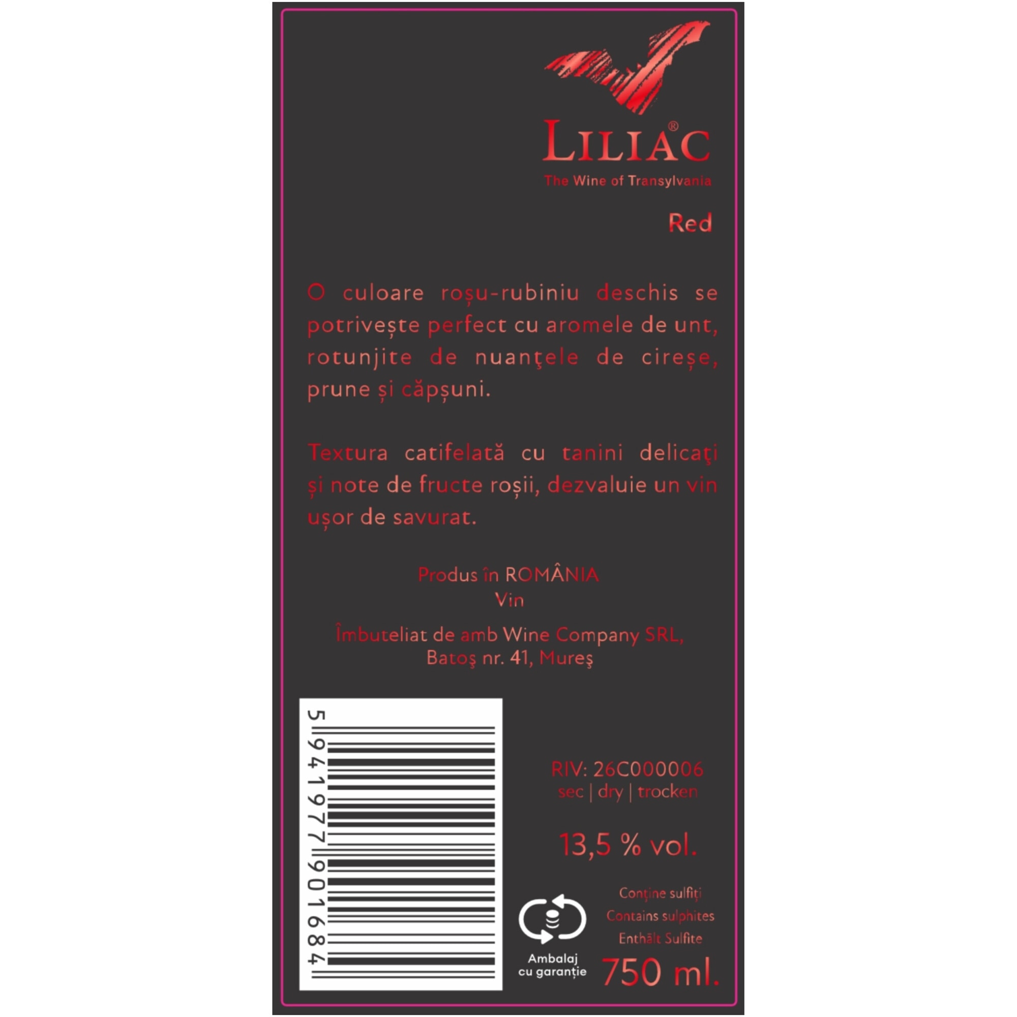 Vin Rosu Crepuscul Red, Sec, 0.75l - eMAG.ro