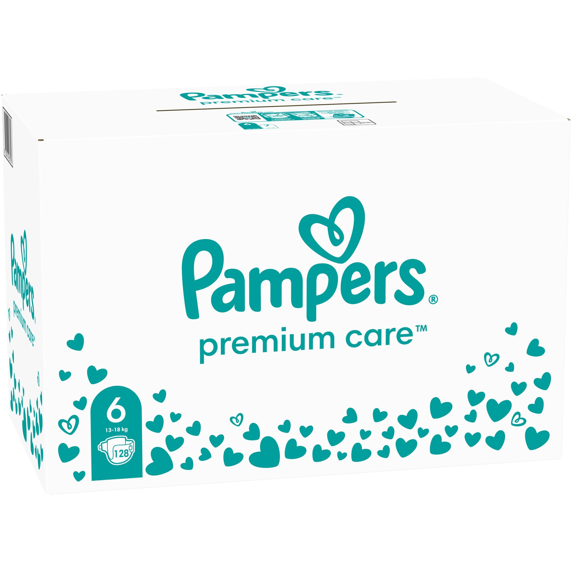 Scutece Pampers Premium Care XXL Box Marimea 6, 13-18 kg, 128 buc - eMAG.ro