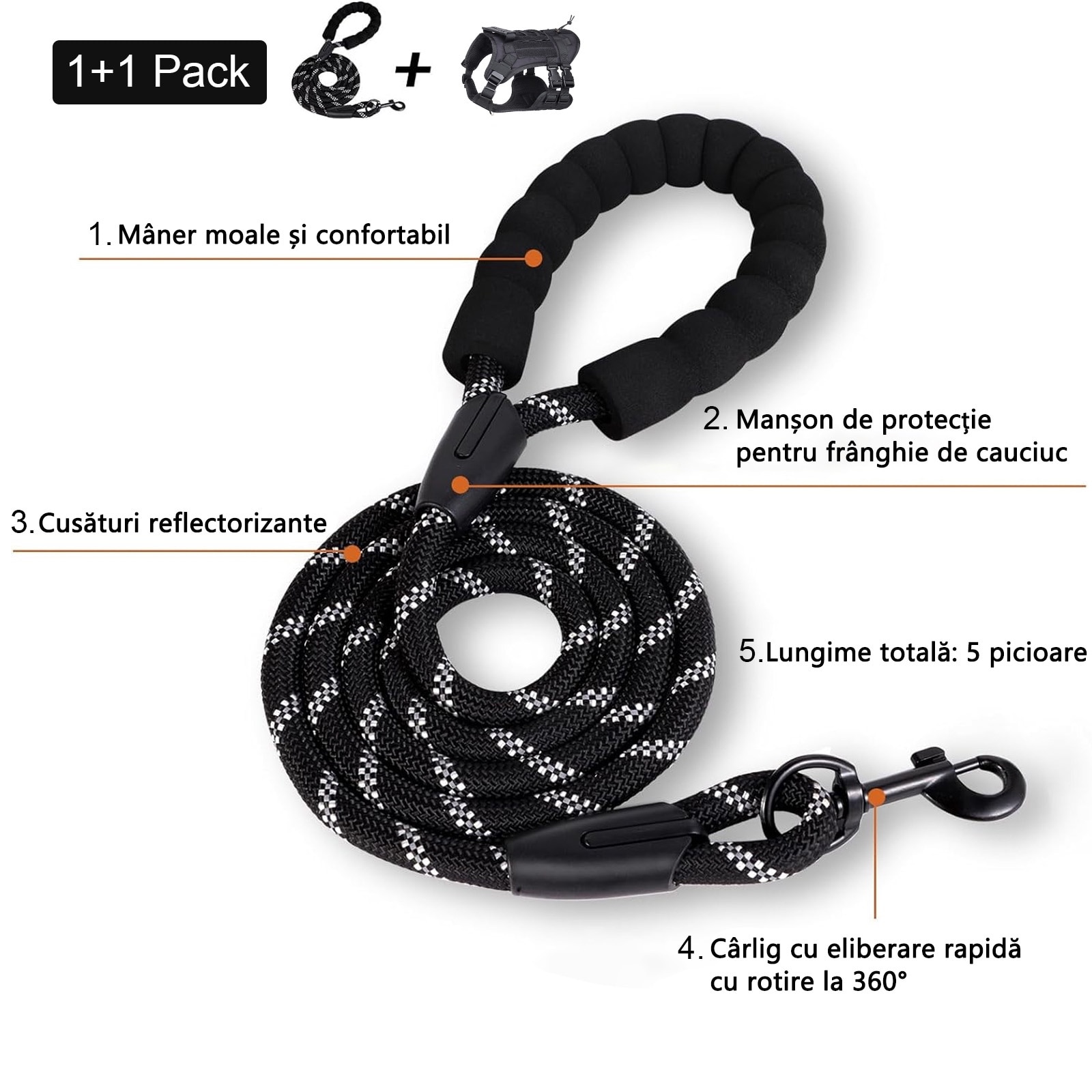 Set Ham Si Lesa Pentru Caine, Ham tactic pentru caini de talie mare ...