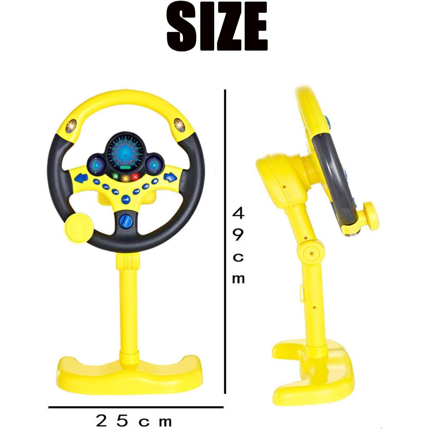 Volan Interactiv Kids Driving Simulator PRO, Picior reglabil pe ...