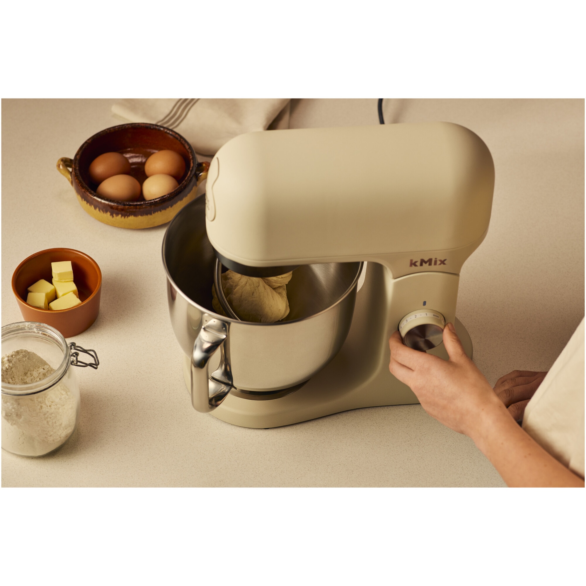 Robot de bucatarie KENWOOD kMiX KMX751ACR, 1000 W, vas inox 5 l, 6 trepte viteza, 3 accesorii ...