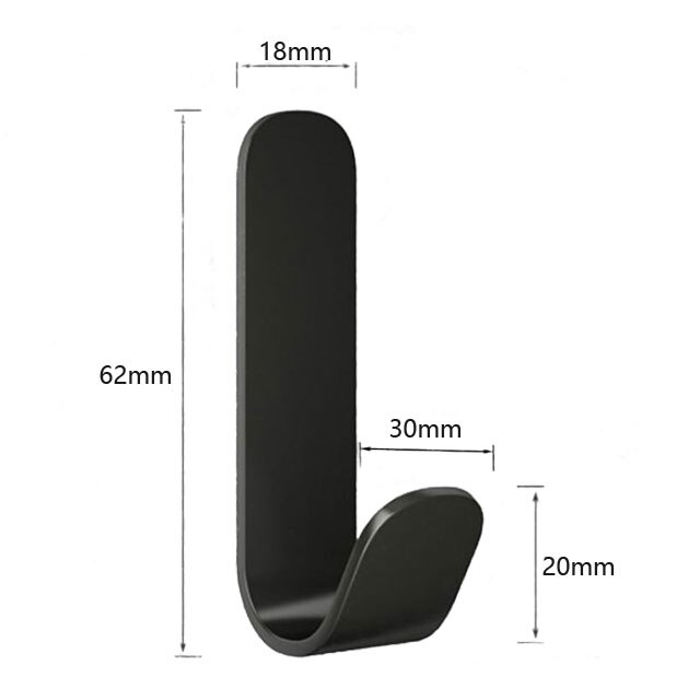Set de 5 carlige adezive din otel carbon, carlige pentru prosoape ...