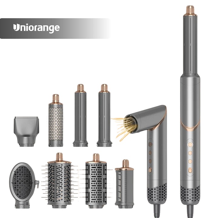 Uscator de Par Profesional 8 in 1, Uniorange, Multifunctional, 4 Trepte ...