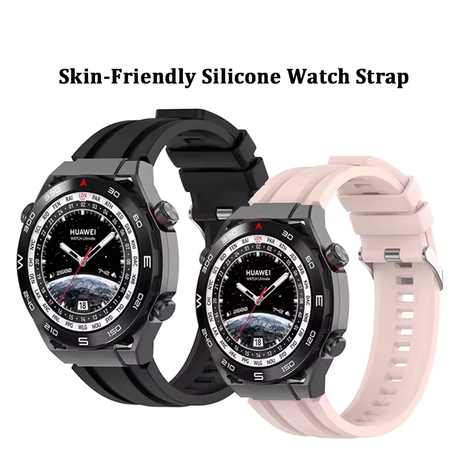 Szilikon szíj, Huawei GT 2, 3, 4 (46 mm), GT 2 Pro, GT 3 Pro, GT 4 Pro (46 mm), Huawei Watch ...