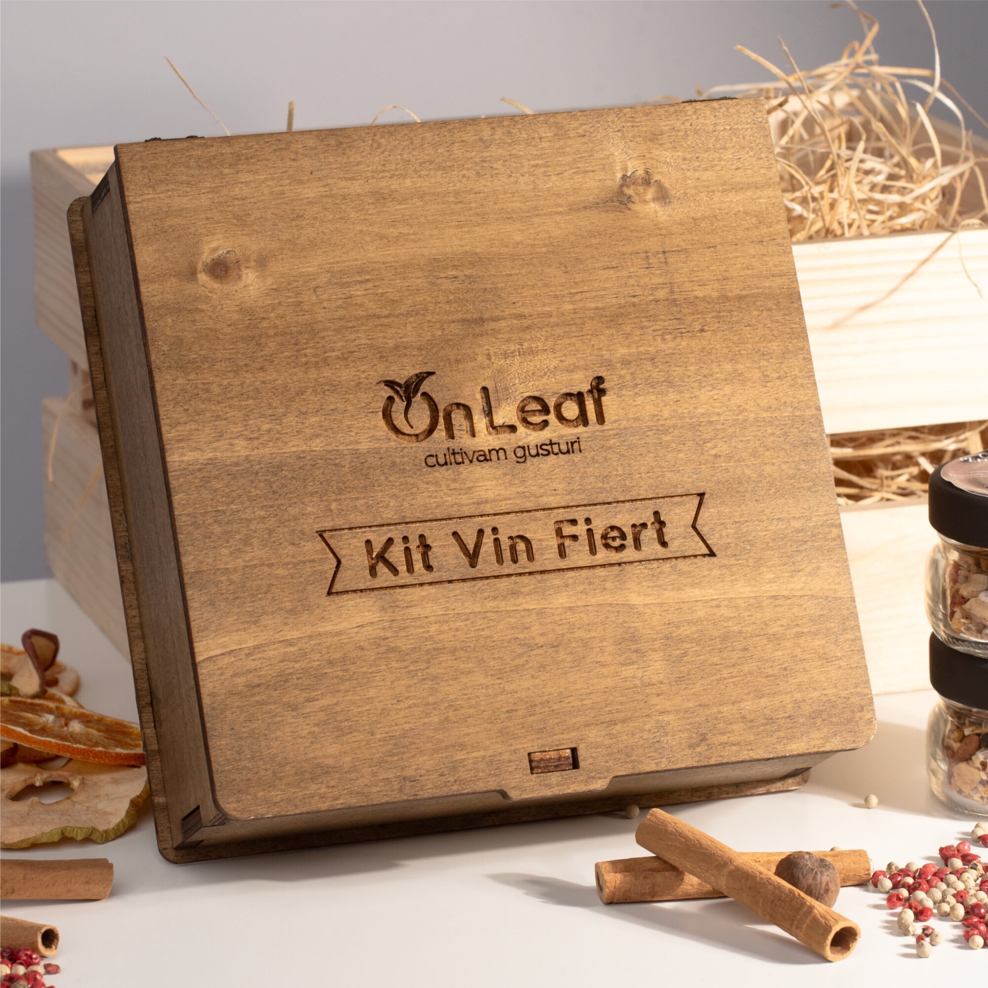 Kit pentru Vin Fiert, OnLeaf, amestec condimente si fructe, 165 gr ...