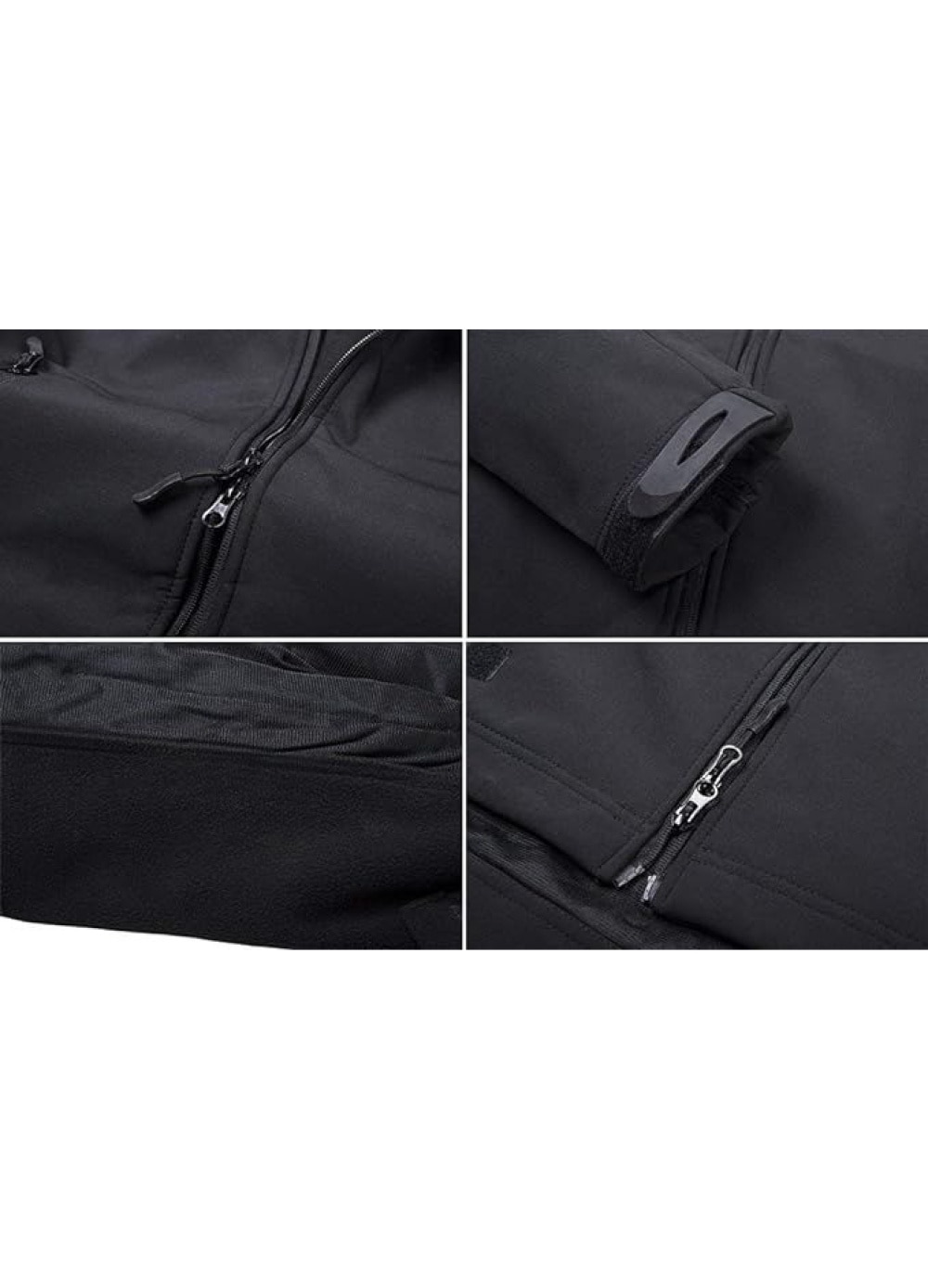 Jacheta softshell barbati, Cozevdnt, Poliester, Negru - eMAG.ro