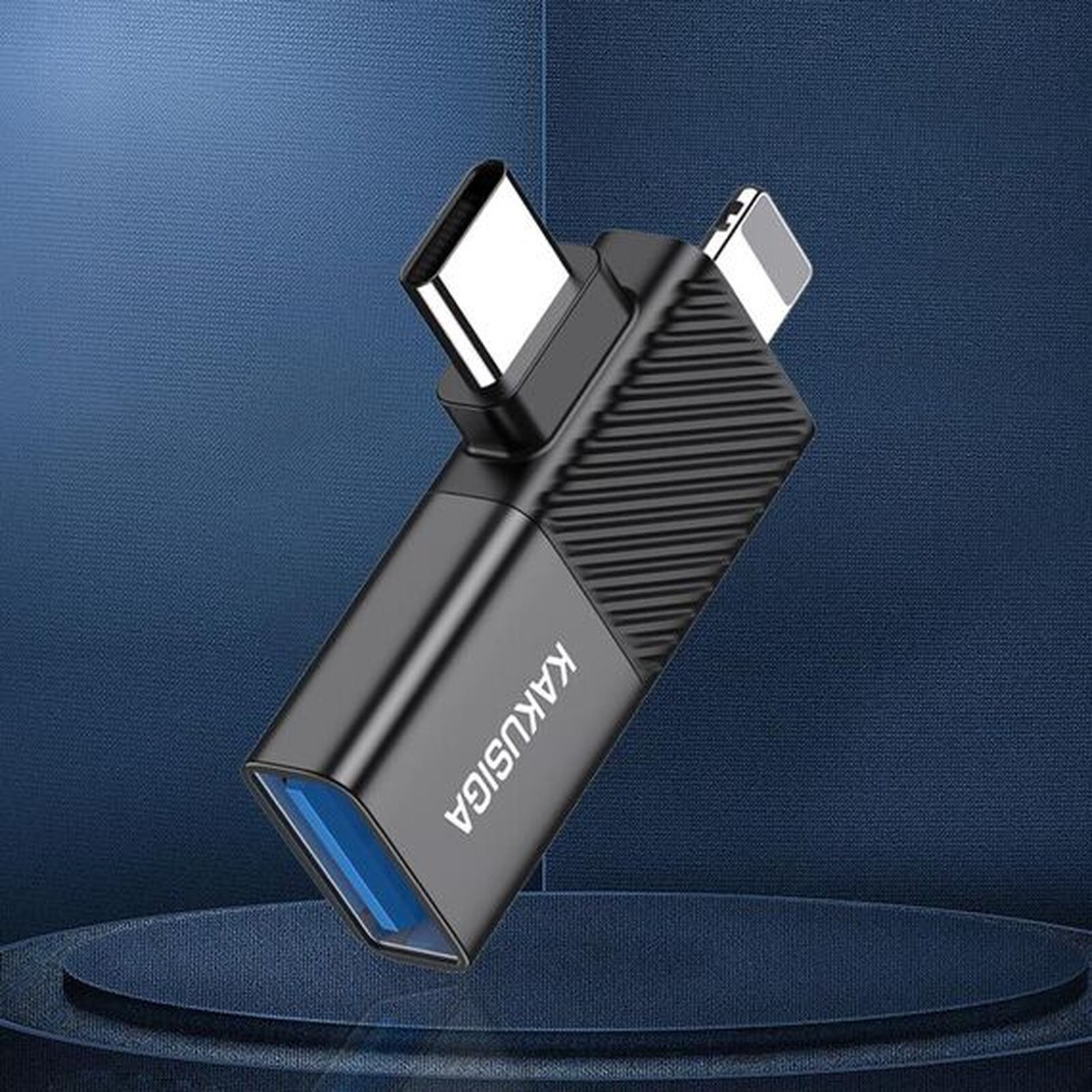 OTG telefon adapter, KakuSiga, KSC-1410 modell, USB-A – USB-C, fekete ...