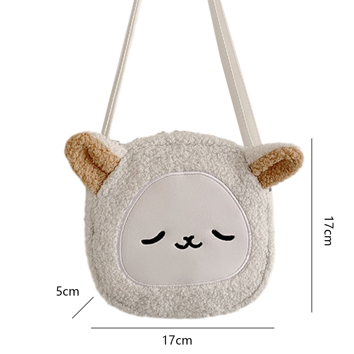 Poseta draguta de oaie pentru fete, geanta de plus Kawaii, cadouri cu ...
