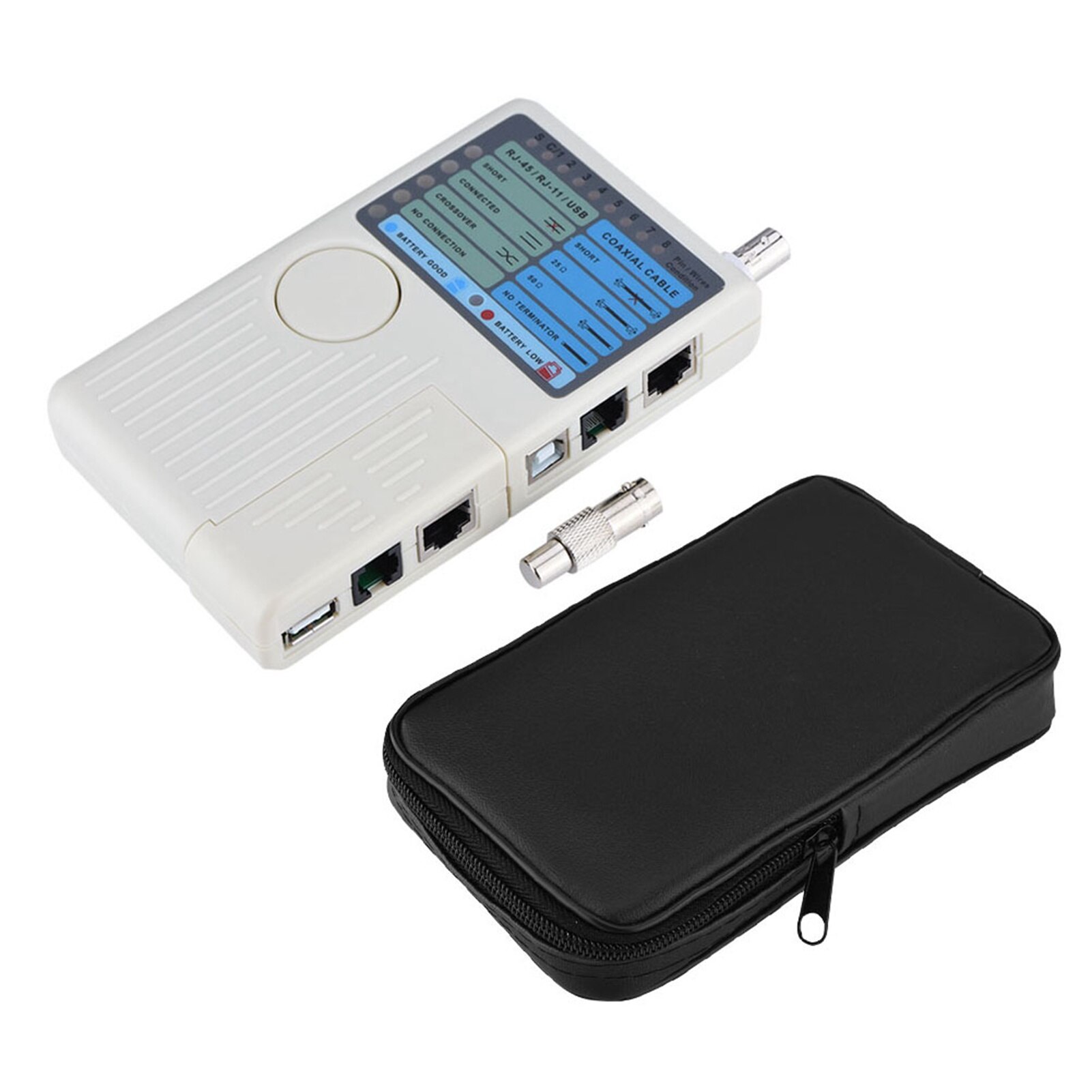 Tester cabluri retea Jormftte, RJ45/RJ11/USB/BNC, functie de scanare ...
