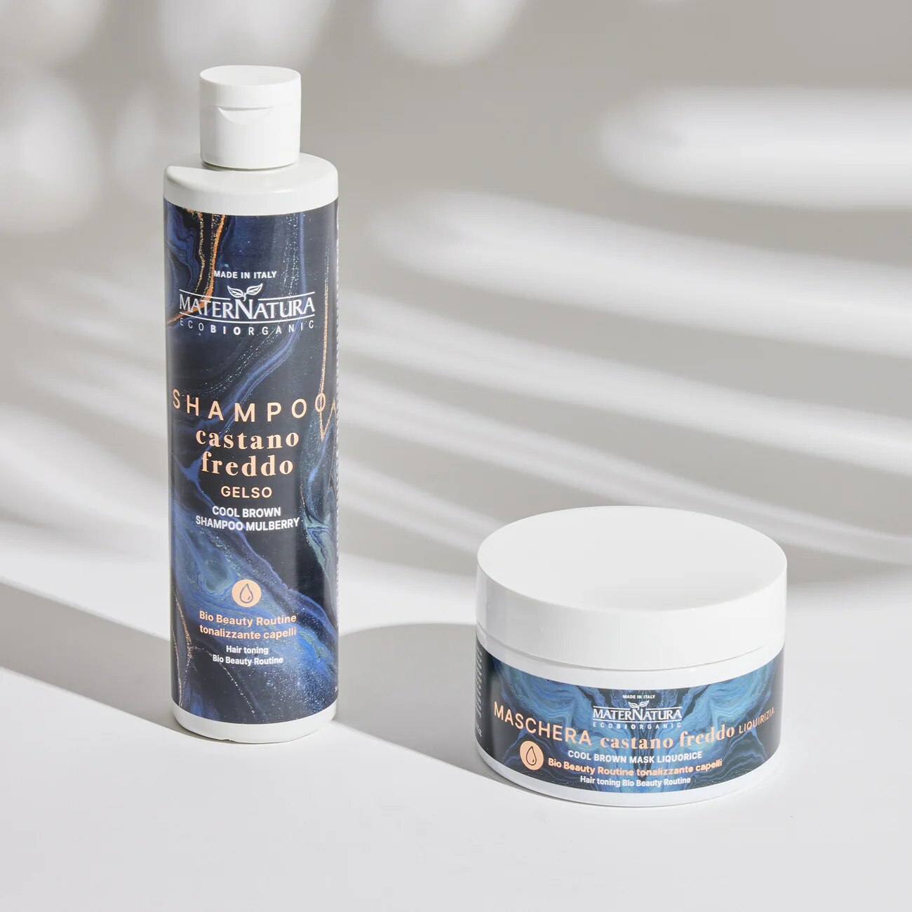 Set 2 produse de par 450ml nuantatoare cool brown, Maternatura, eco-bio ...