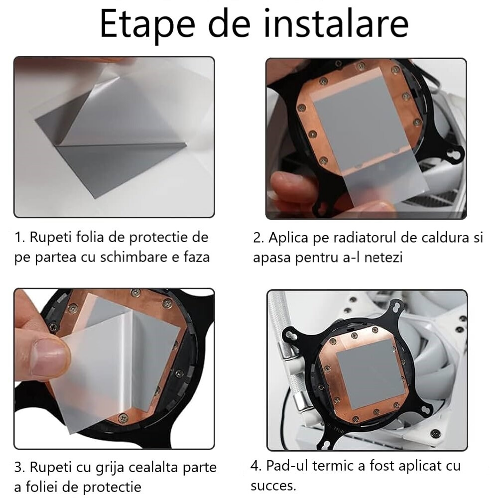 Thermal Pad Hővezető lap, Honeywell PTM 7950, 40x40 mm, 8,5W/mK - eMAG.hu