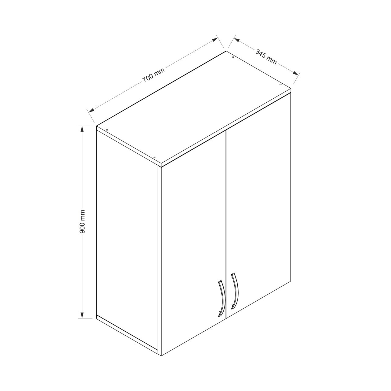 Dulap Organizator Baie/Bucatarie Pure, Utility, UnicUtil, 70 x 34.5 x ...