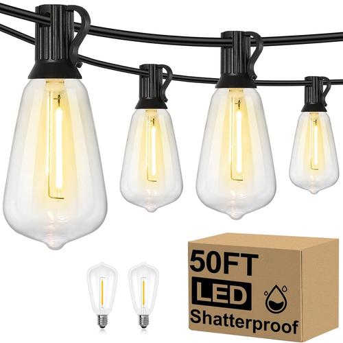 Luminile de exterior cu LED, 50 becuri ST38, dimabile, rezistente la ...