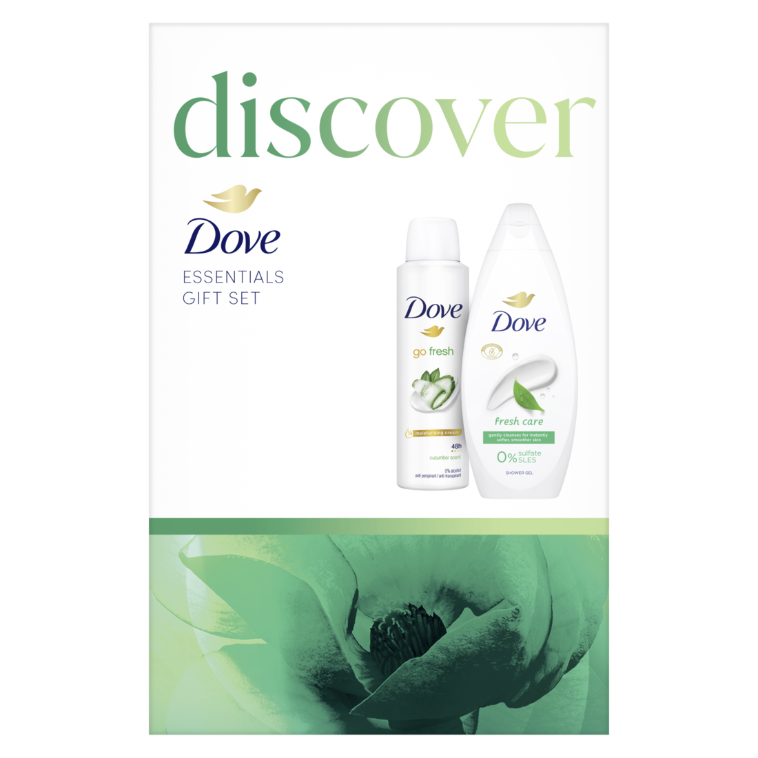 Set cadou Dove: Gel de dus Fresh Care, 250ml + Deodorant Dove Cucumber ...