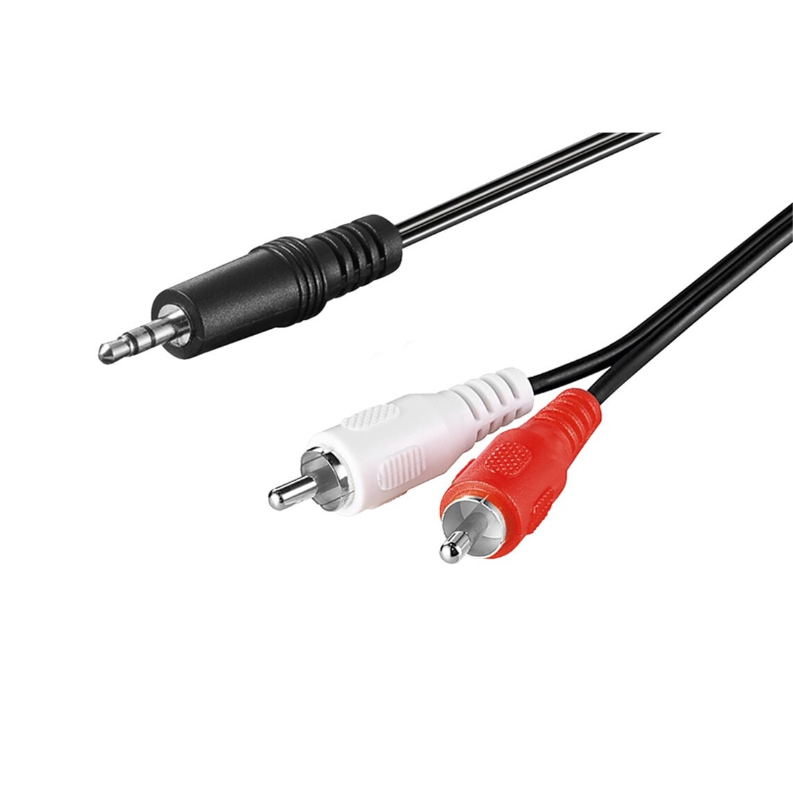 Cablul adaptor audio AUX, 3.5 mm la conector stereo cinch, 1 m, cupru ...