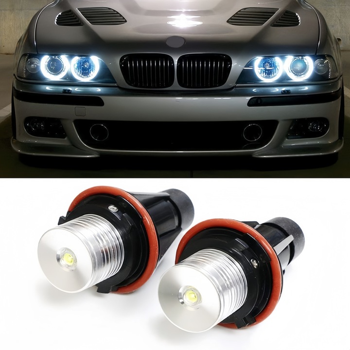 Set 2 becuri Xenon far, Pentru BMW E39 E53 E60 E61 E63 E64 E65 E66 E83 M5, Lumina alba - eMAG.ro
