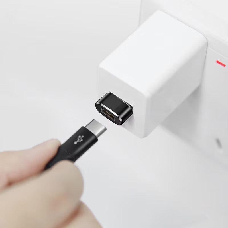 Adaptor USB la USB-C, carcasa din aliaj de aluminiu, incarcare rapida ...