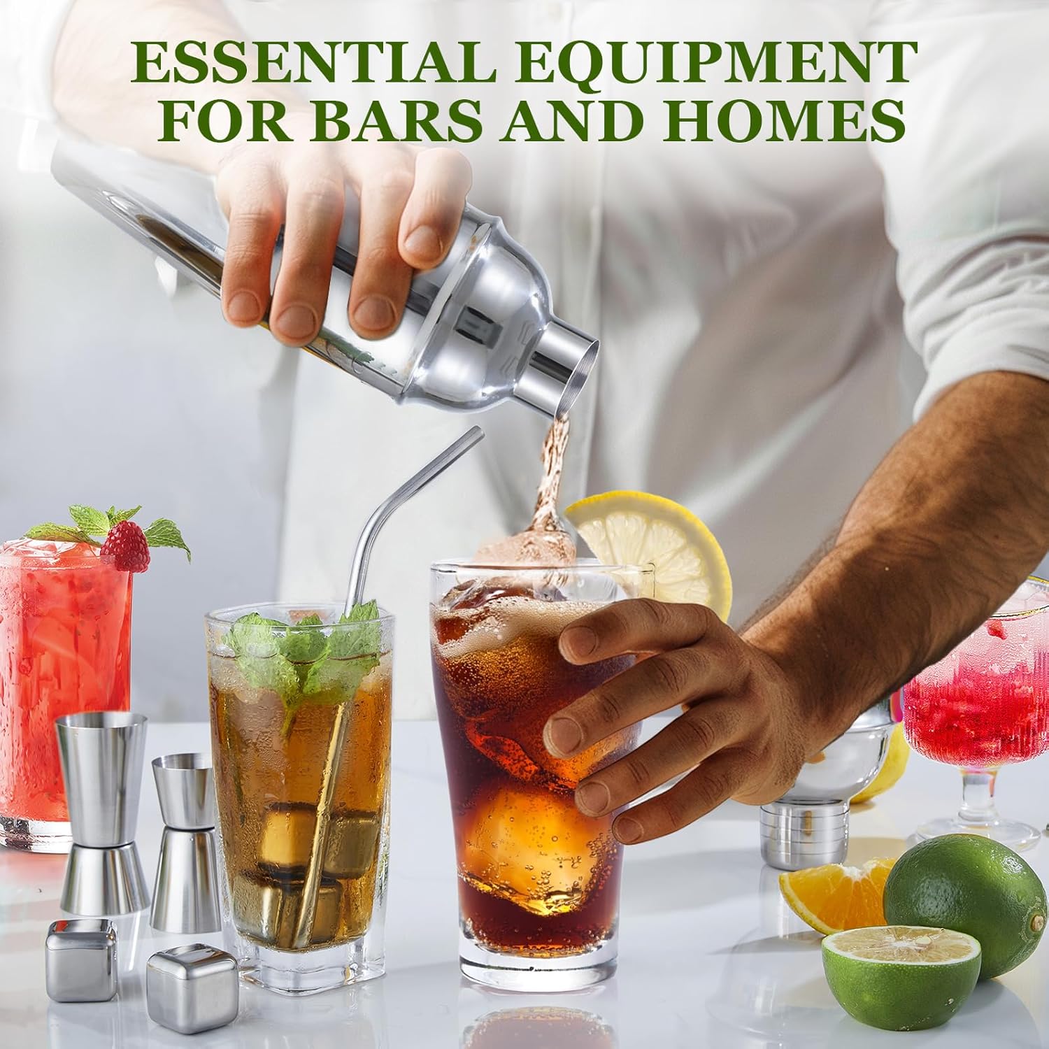 Set de instrumente pentru barman din 23 de piese, Fain Mioritic®, 750 ...